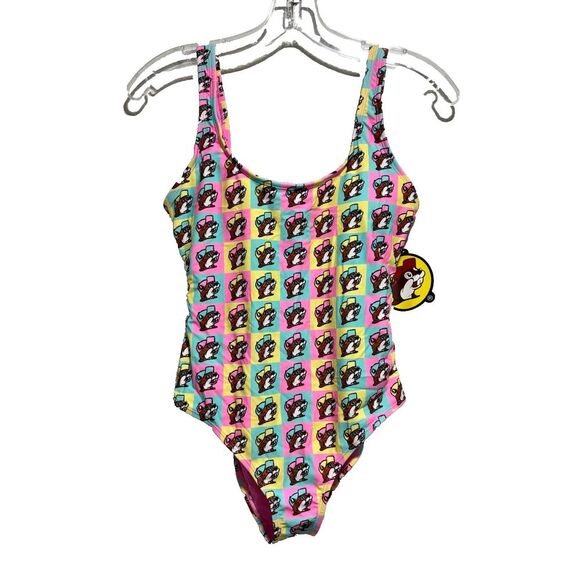 BUC-EE'S | Swim | Nwt Bucees Womens One Piece Swimsuit Multicolor Small Bucee Beaver All Over ...